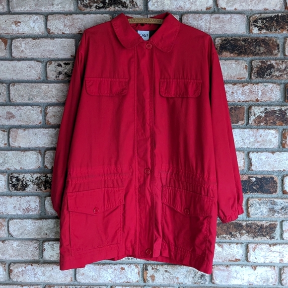 Koret | Jackets & Coats | Vintage Koret Red Oversized Windbreaker S ...